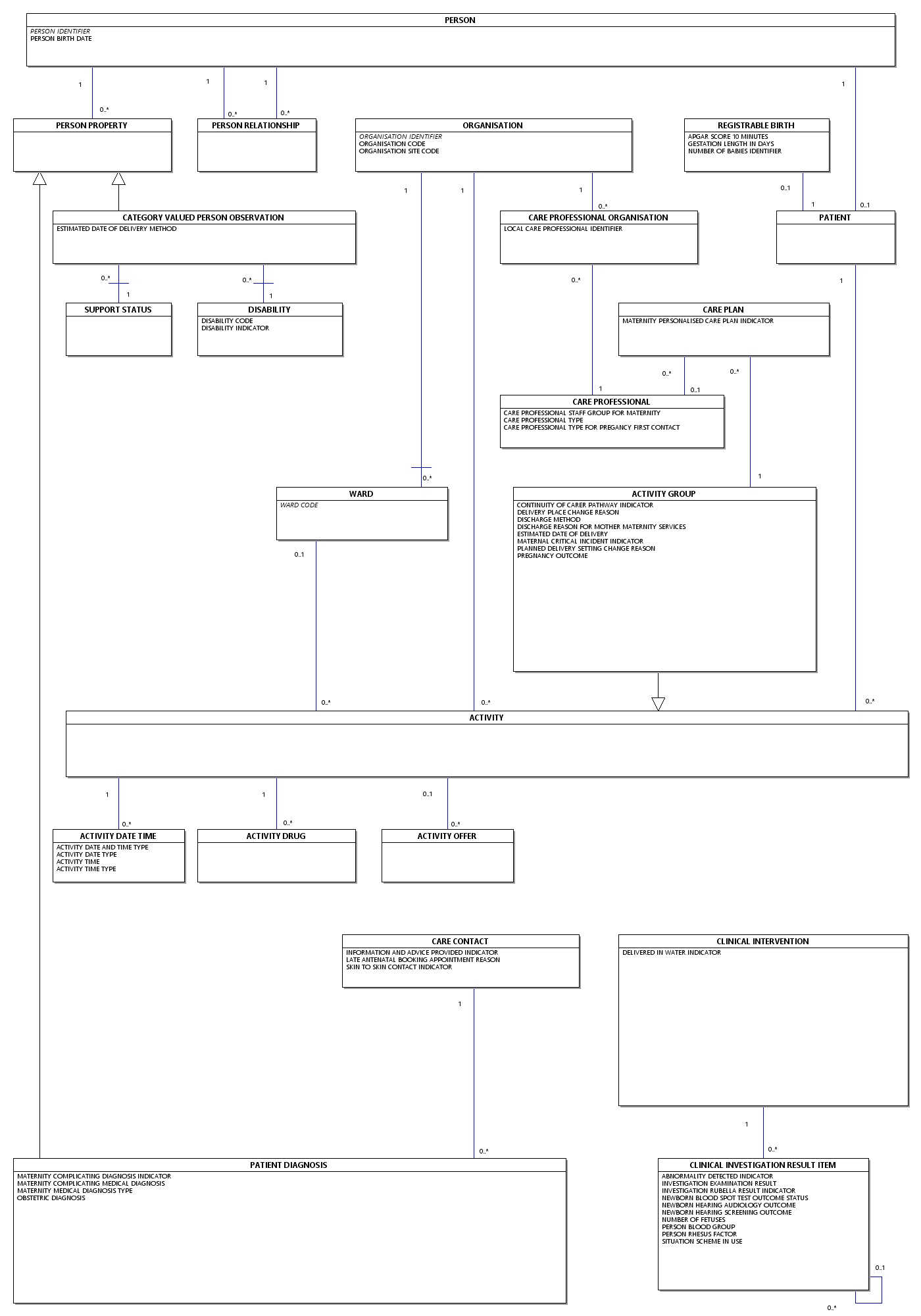 Diagram: Maternity Services Diagram